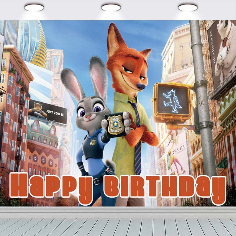 Zootopia Party Supplies for Photography Taspestry Birthday Decorations ...