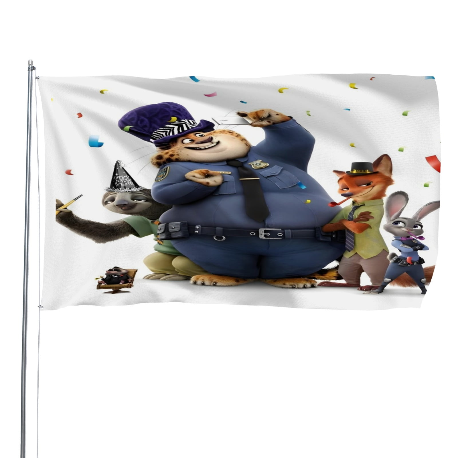 Zootopia Pattern Flag Decoration - Walmart.com
