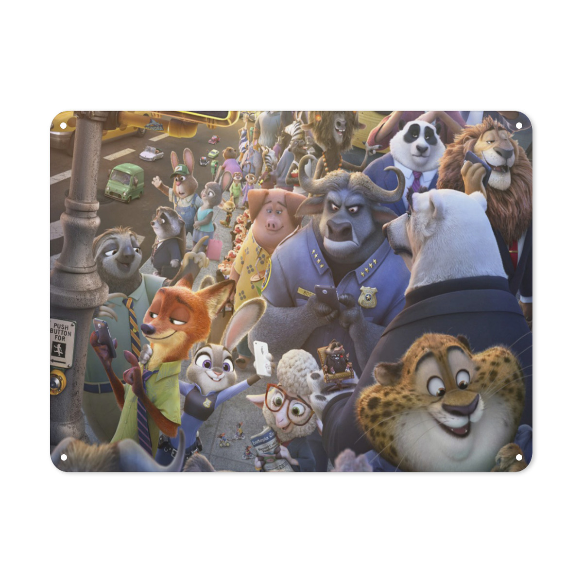 Zootopia Poster Tin Painting Halloween Retro Tin Sign Retro Plaque ...