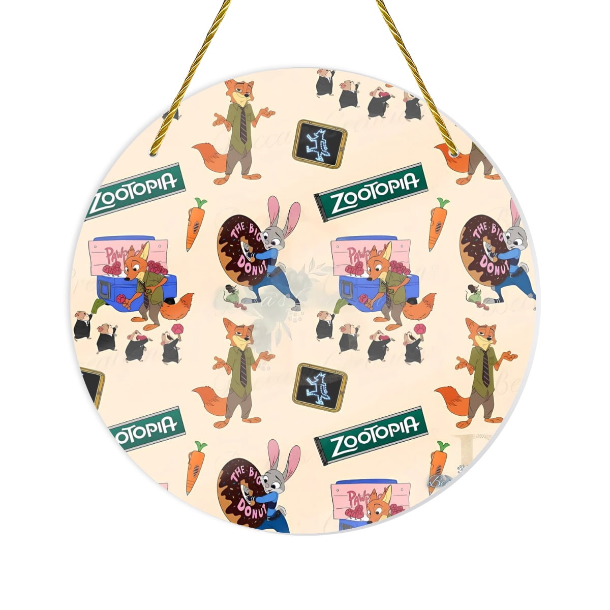 Zootopia Round Ornaments Christmas Tree Decorations Christmas Gifts ...