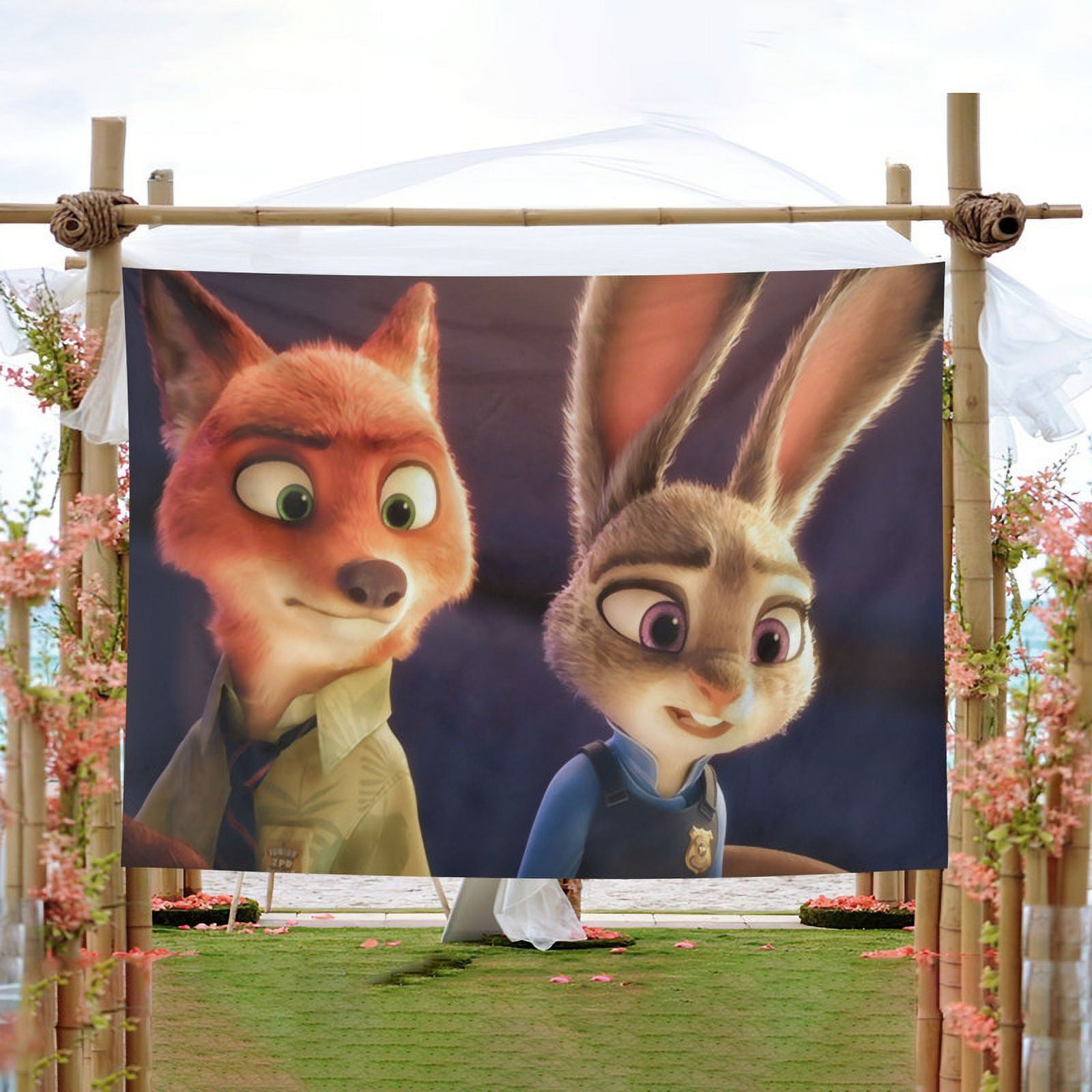 Zootopia Tapestry Gift Wall Hanging Backdrop for Room Bedroom Girls Or ...