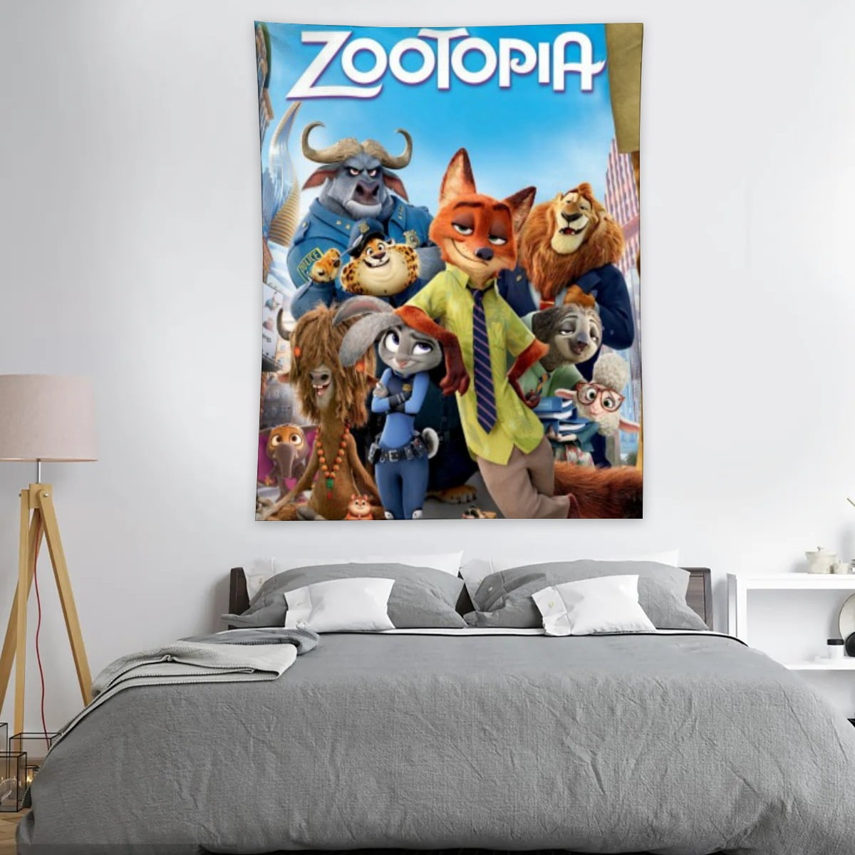 Zootopia Tapestry Gift Wall Hanging Backdrop for Room Bedroom Girls Or ...