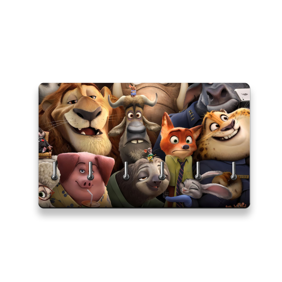 Zootopia Wall Decor Keychain - Key Hook for Farmhouse Wall Decor Living ...
