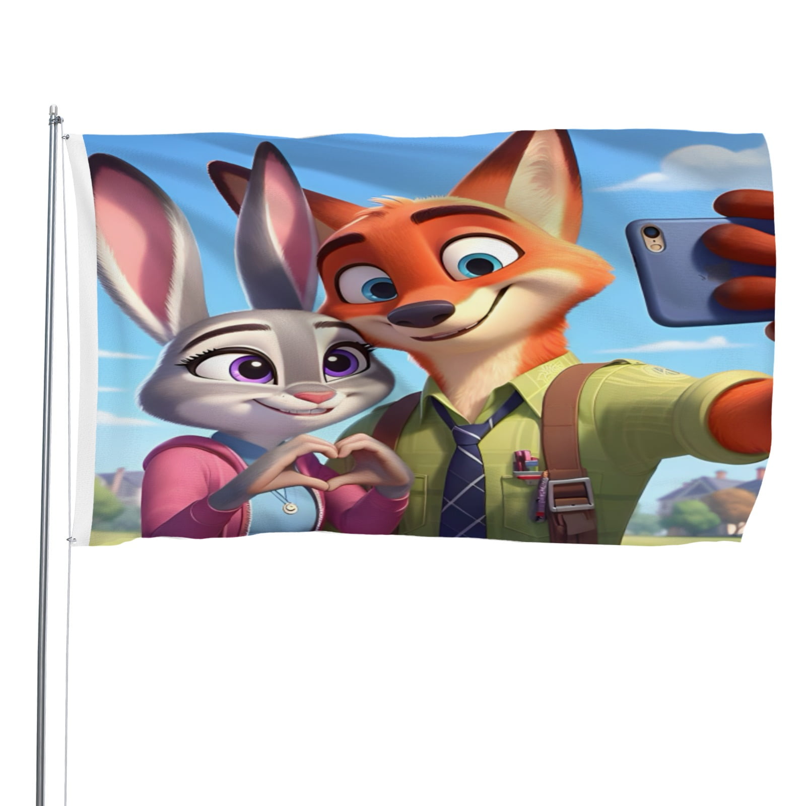 Zootopia flag perfect for outdoor decoration, can be hung indoors ...