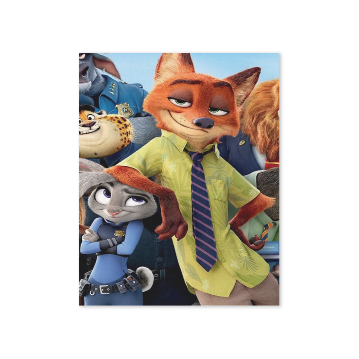 Zootopia poster Wall Art -Bedroom Paintings Frameless Paintings Living ...
