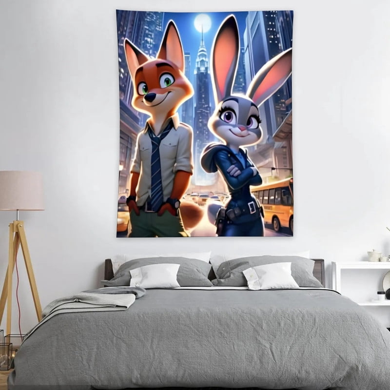 Zootopia tapestry adds vibrant color and unique style to any room ...