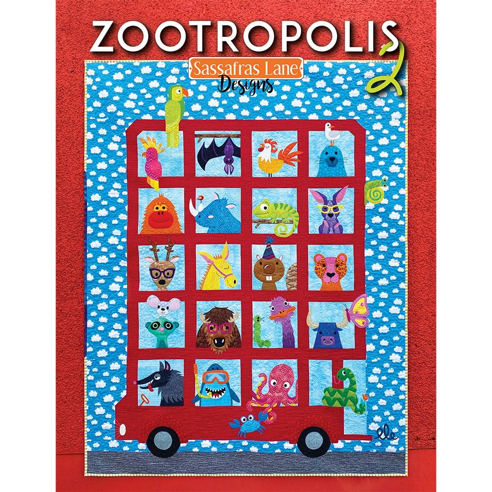 Zootropolis 2 Applique Quilt Pattern Book by Sassafras Lane Designs ...