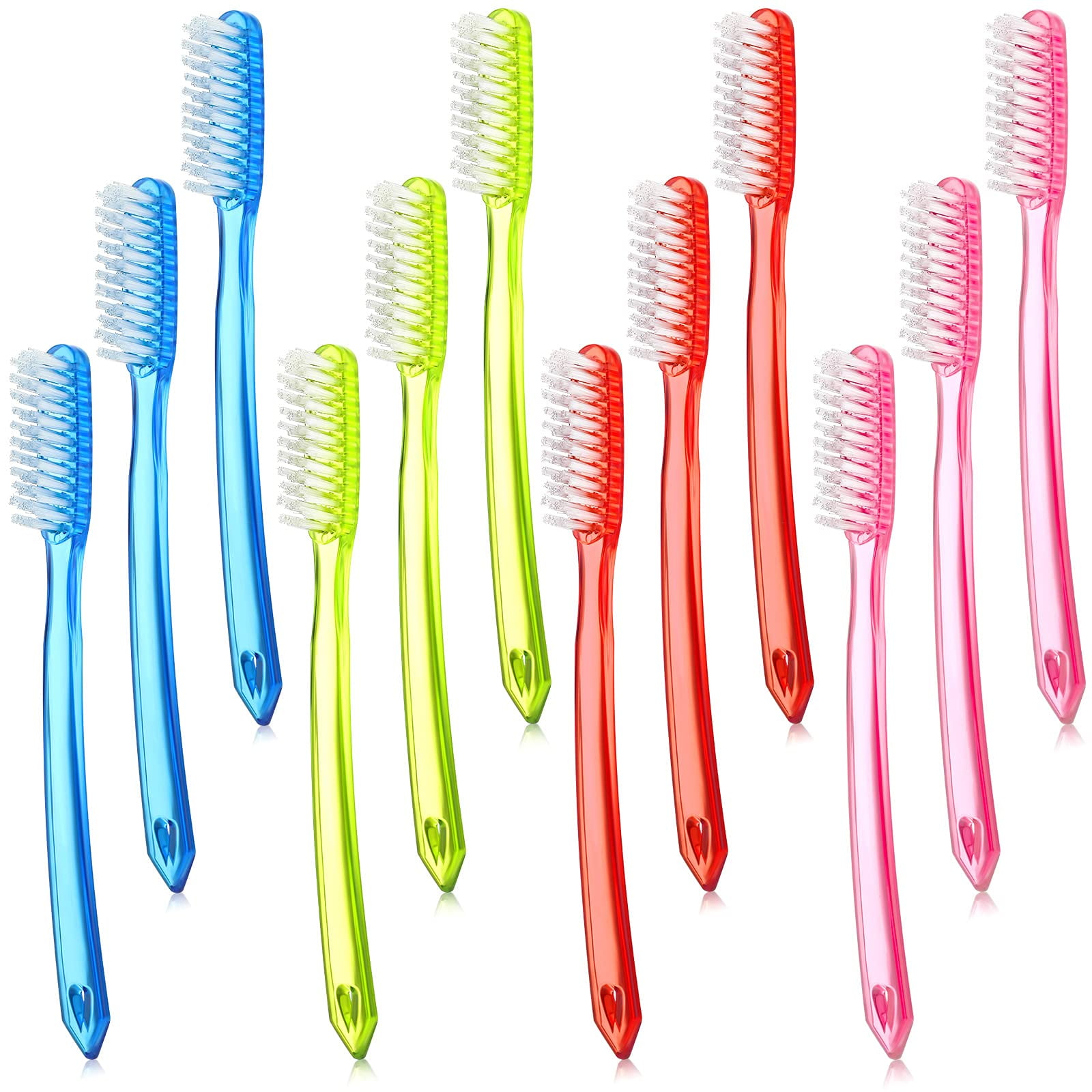 Zopeal Extra Hard and Firm Bristle Toothbrush Huge Head Toothbrush Full ...