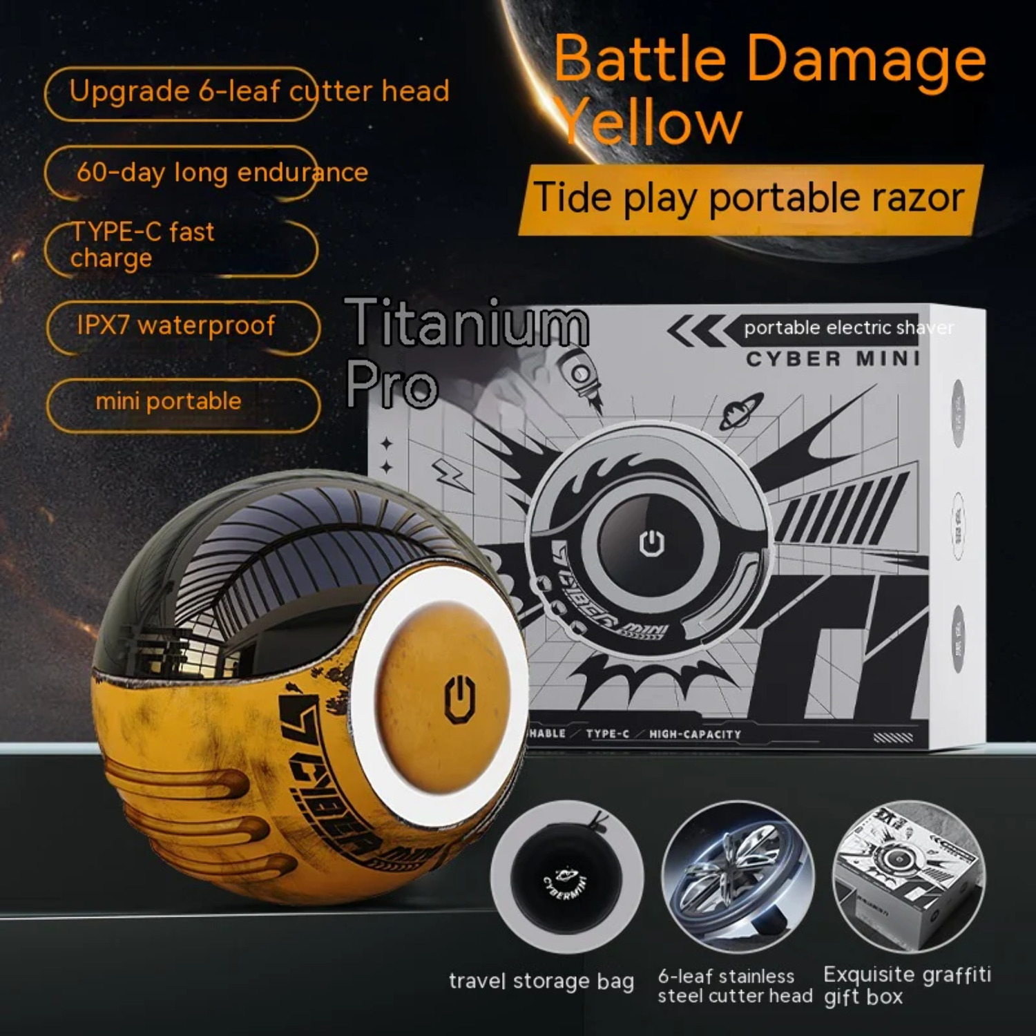 Zorb Ball Shaver Titanium Empty Ball Electric - Walmart.com