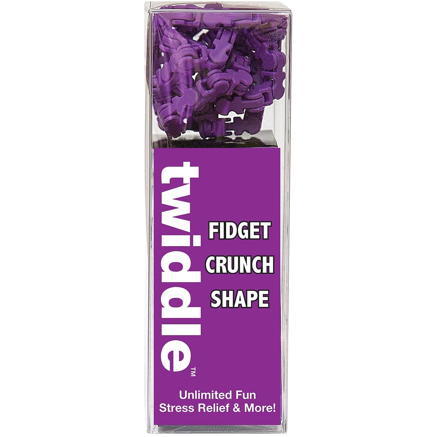 Zorbitz Twiddle Fidget Crunch Shape, Purple, Each (ZOR1473) - Walmart.com