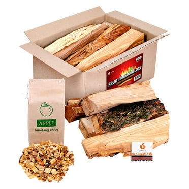 Smoak Firewood Premium Hickory Kiln Dried USDA Cooking Grade Mini Logs ...