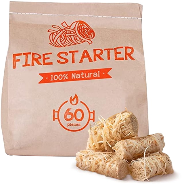 Zorestar Tumbleweeds Wood Wool Natural Fire Starters for Indoor ...