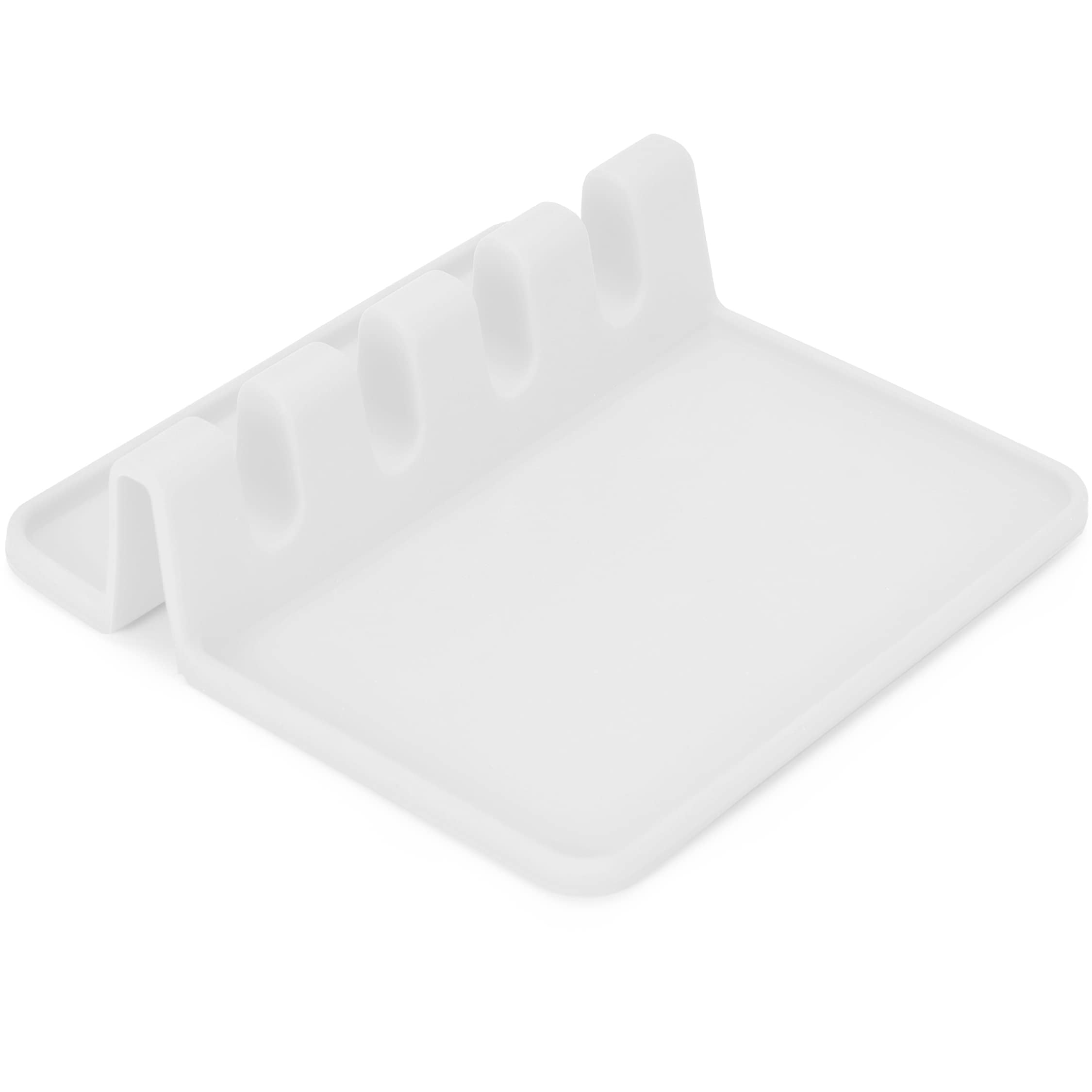 Zorestar's White Silicone Utensil Rest with Drip Pad: Keep Your ...