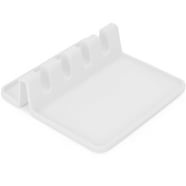 Zulay Holder Cooking Utensil Rest with Drip Pad, Multiple Utensils BPA ...