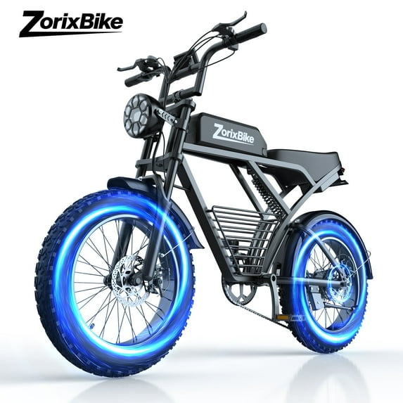 ZorixBike Z6 Ebike for Adults, 1500W Electric Mountain Bike, 20" Fat ...