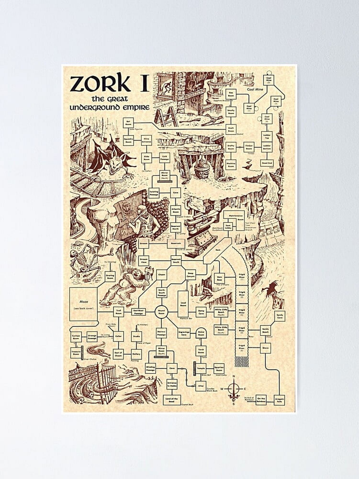 Zork Map Poster - Walmart.com