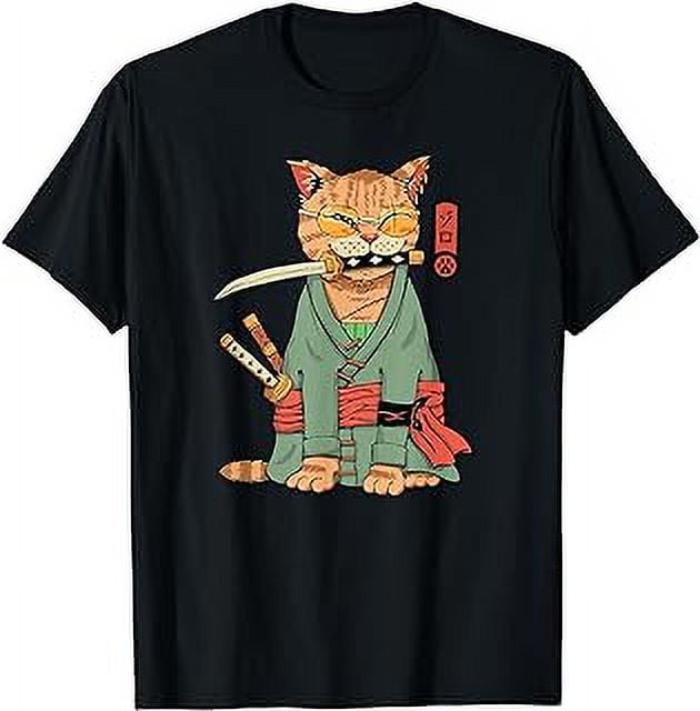 Zoro Cat Warrior T-Shirt - Walmart.com