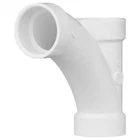 Zoro Select 1Wjx1 Pvc Wye And 45 Degree Elbow, Hub, 1-1/2 In Pipe Size ...