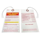 Zoro Select 36Re98 Hot Work Permit Tag, Hot Work Permit, Paper, 5 3/4 ...