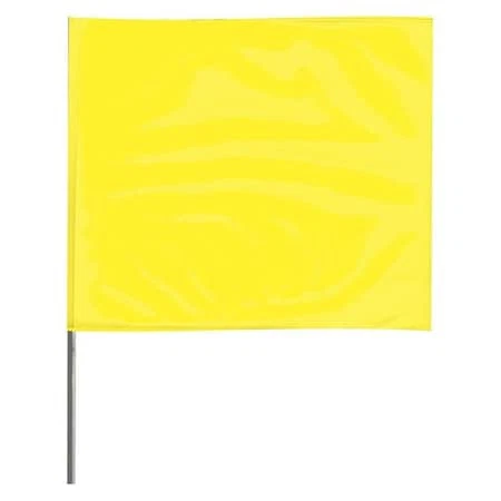 Zoro Select 4515Yg-200 Marking Flag,Fluor Yellow,Vinyl,Pk100 - Walmart.com
