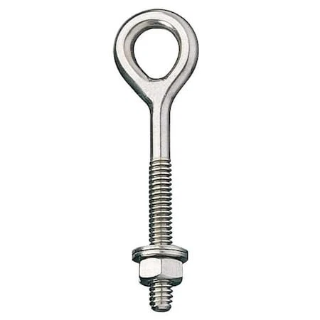 Zoro Select 5Lae1 Routing Eye Bolt Without Shoulder, 5/16"-18, 4 In ...