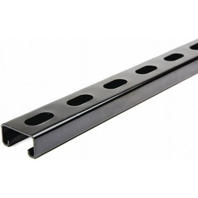 Zoro Select Standard 1 5/8" x 13/16" 1 ft, 1/16" Steel Painted Slotted ...