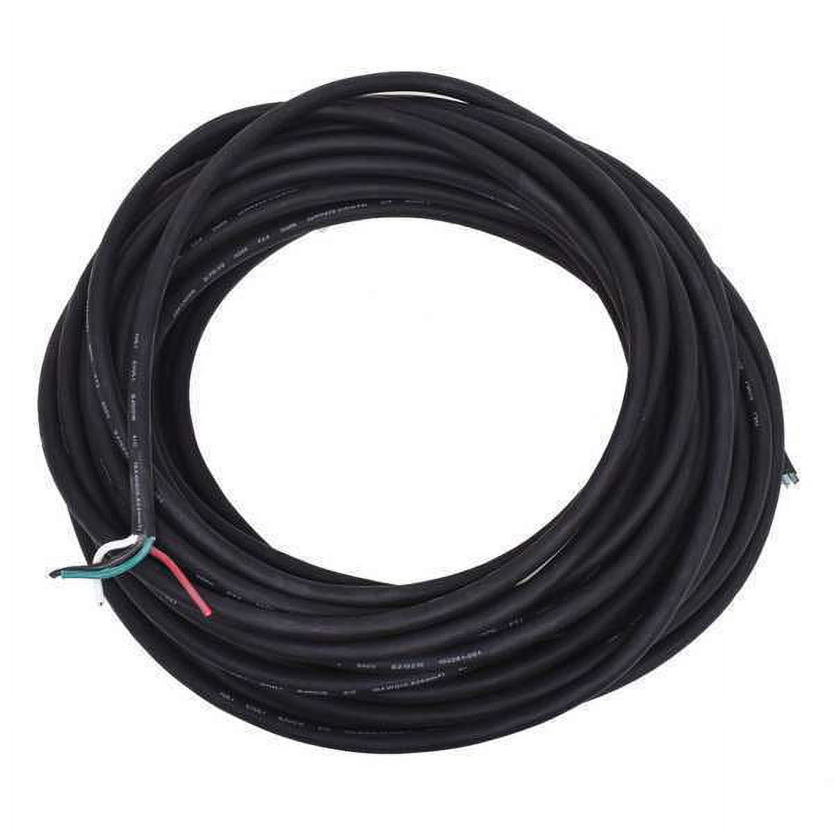 ZoroSelect 18 AWG 4 Conductor Portable Cord 300V 50 ft. BK - Walmart.com