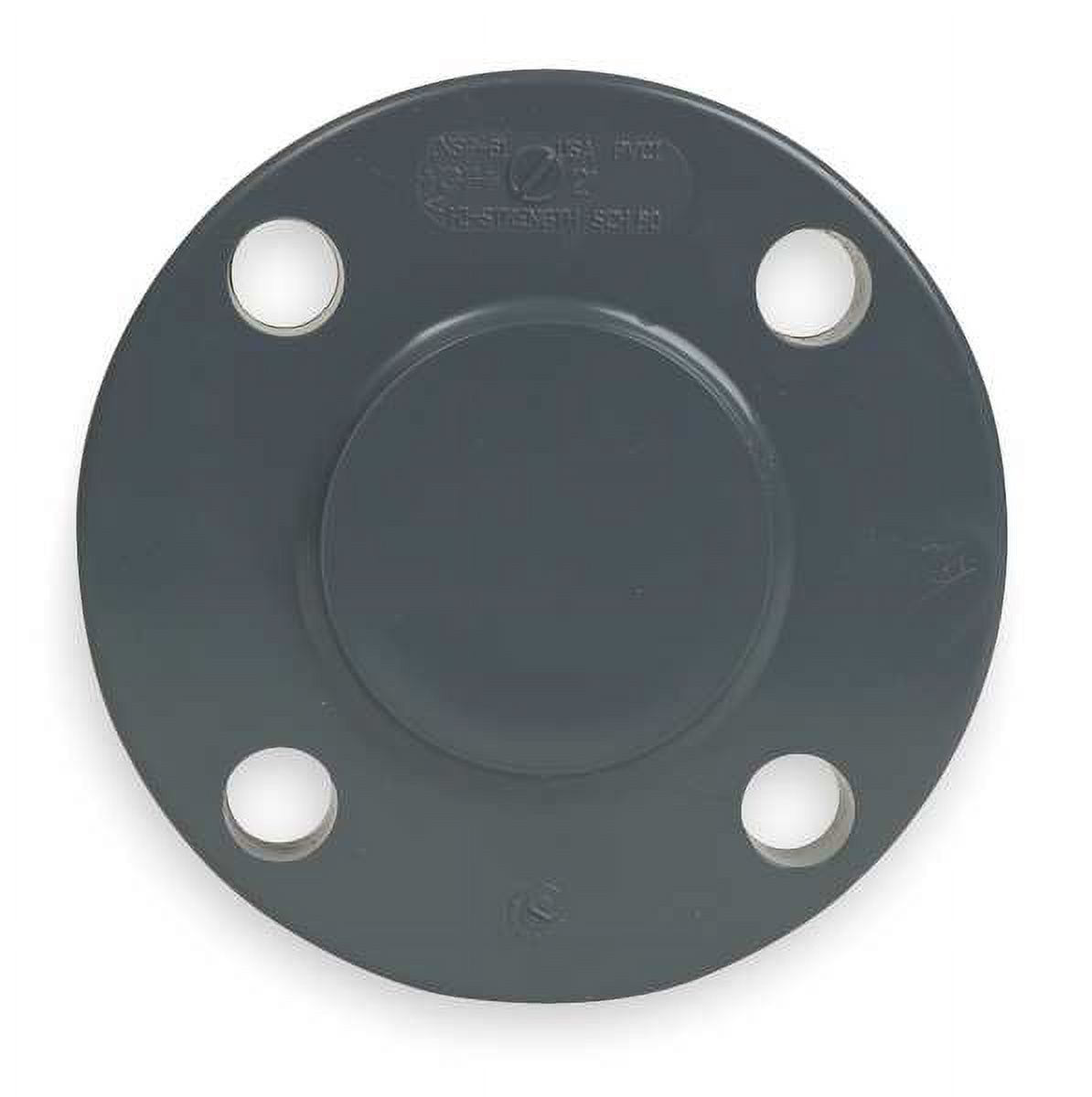 ZoroSelect CPVC Blind Flange, Schedule 80, 3" Pipe Size, Flanged ...
