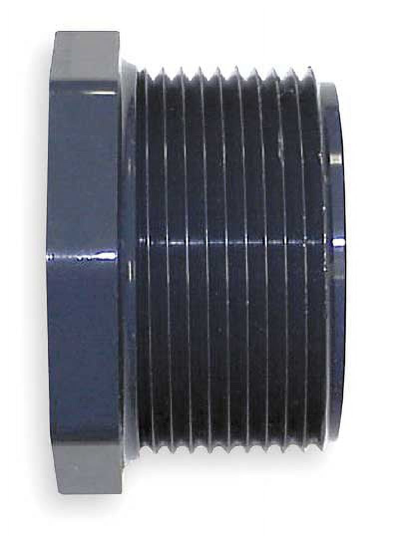 ZoroSelect CPVC Reducer Bushing, Schedule 80, 2" x 1" Pipe Size, MNPT x ...
