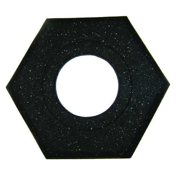 ZoroSelect Channelizer Cone Base, Recycled rubber, 2 1/2 in H, 17 in L ...