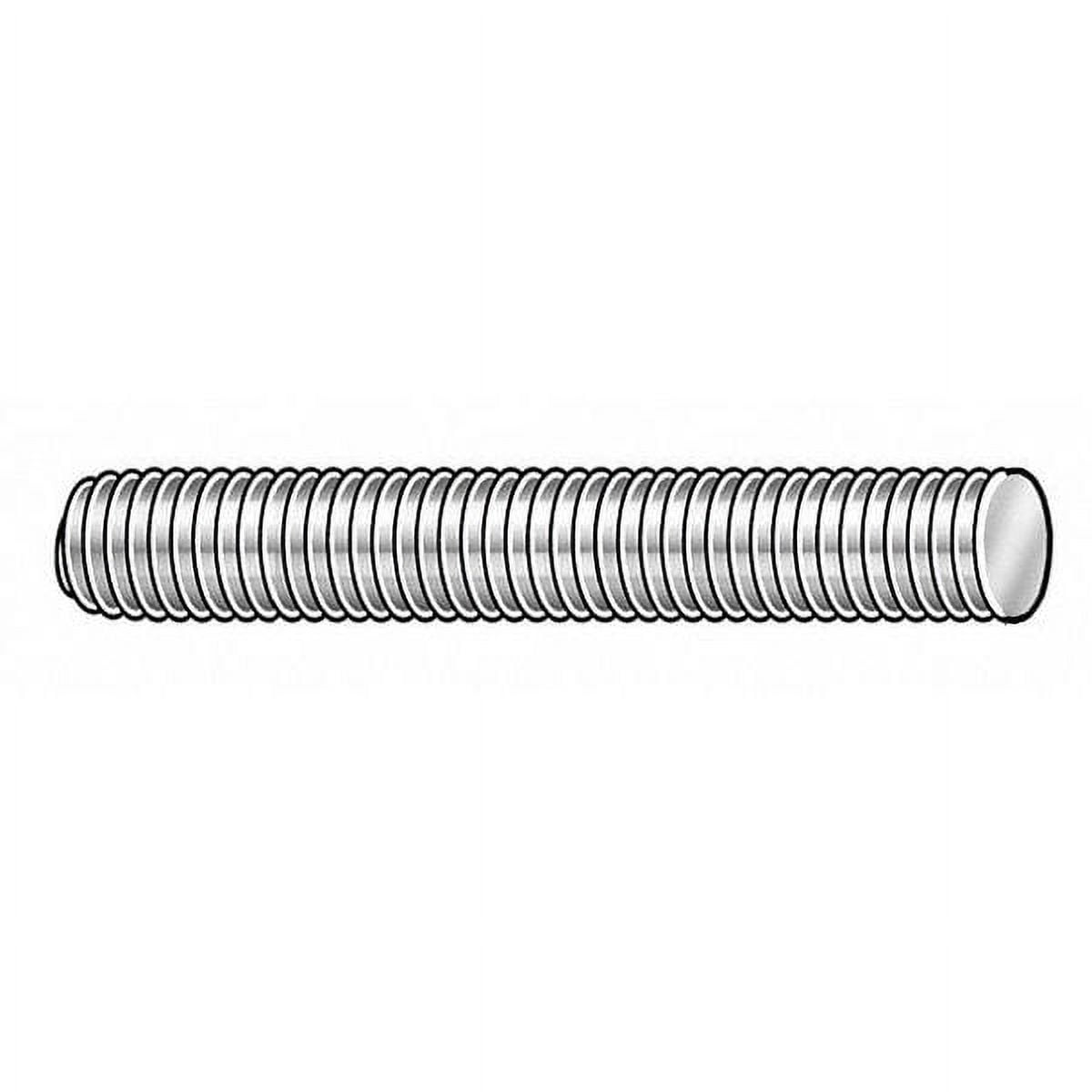 1 PK ZoroSelect Fully Threaded Stud, 3/8"-24, 3 in, Steel, Grade 2 ...