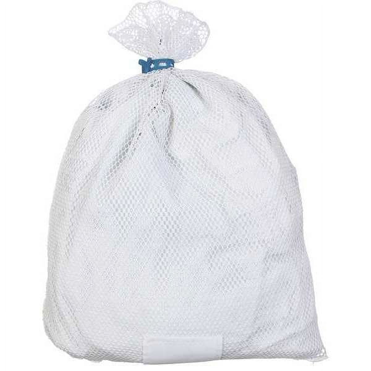 1 PK ZoroSelect Rubber Closure Polyester Laundry Bag White - Walmart.com