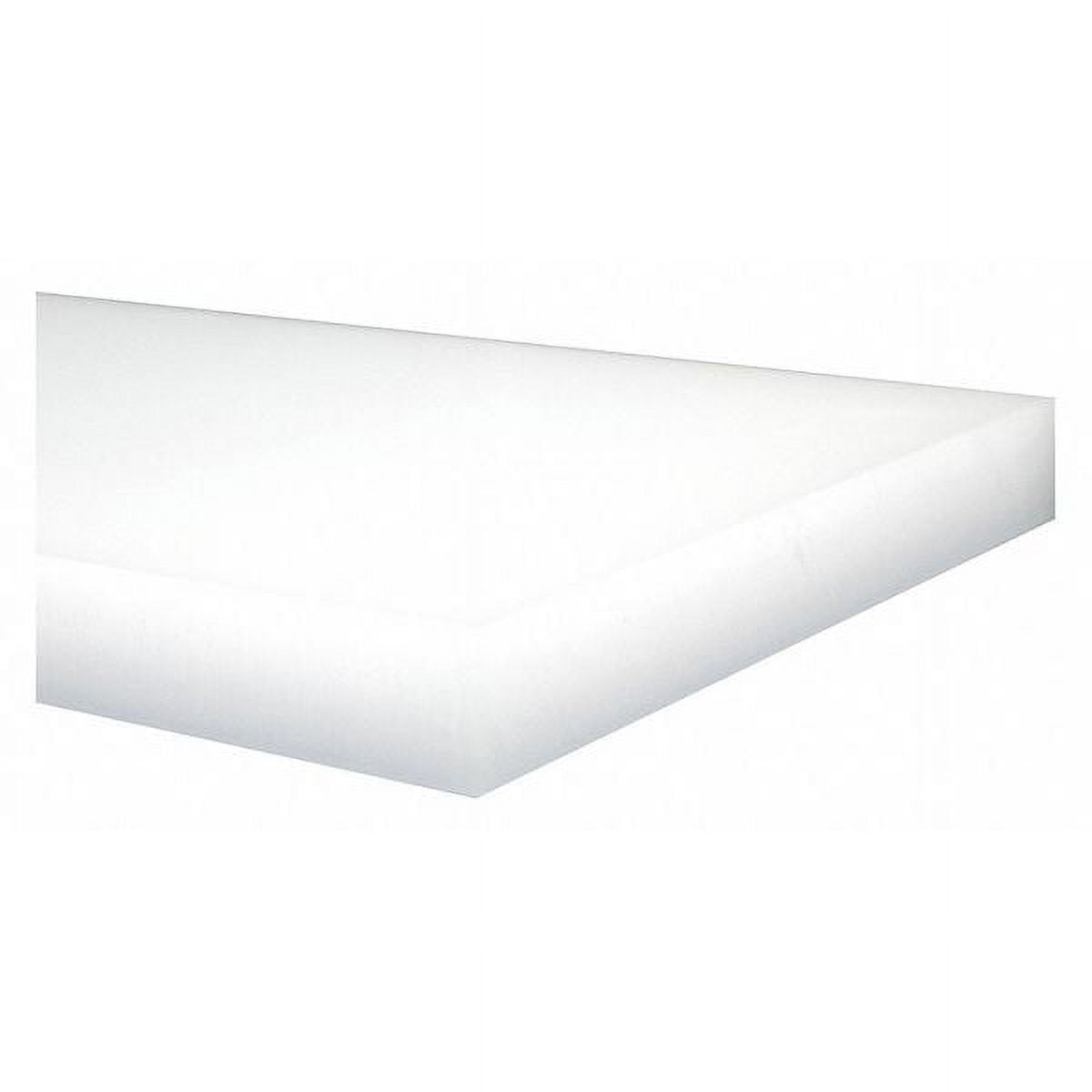 ZoroSelect Off-White HDPE Sheet Stock 48" L x 12" W x 0.125" Thick ...