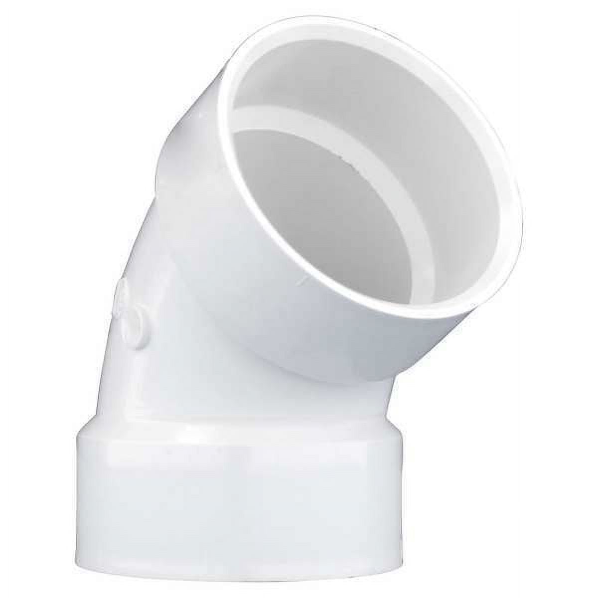 ZoroSelect PVC Elbow, 60 Degrees, Hub, 3 in Pipe Size - Walmart.com