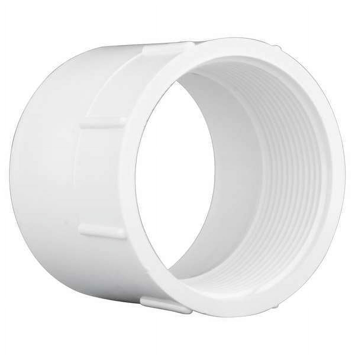 Manufacturer Varies PVC Female Adapter, FNPT X Hub, 3 in Pipe Size ...