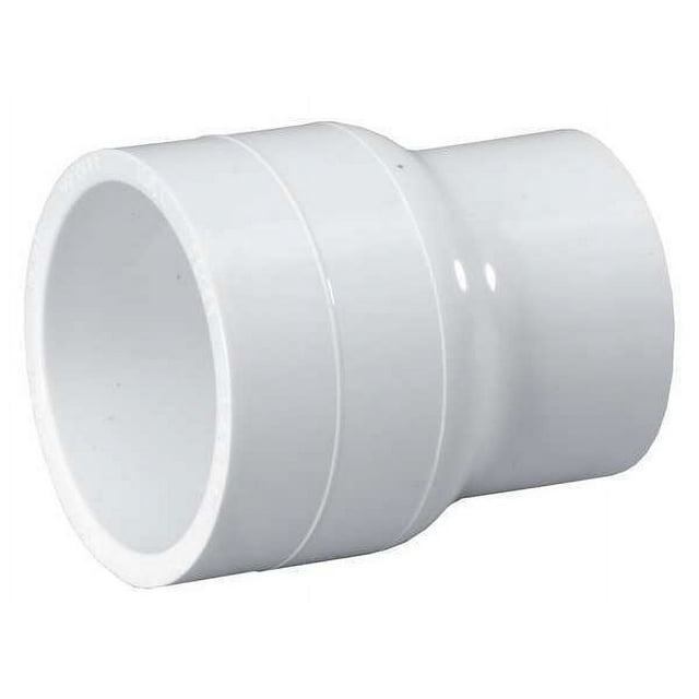 ZoroSelect PVC Reducing Coupling, Socket x Socket, 6 in x 4 in Pipe ...