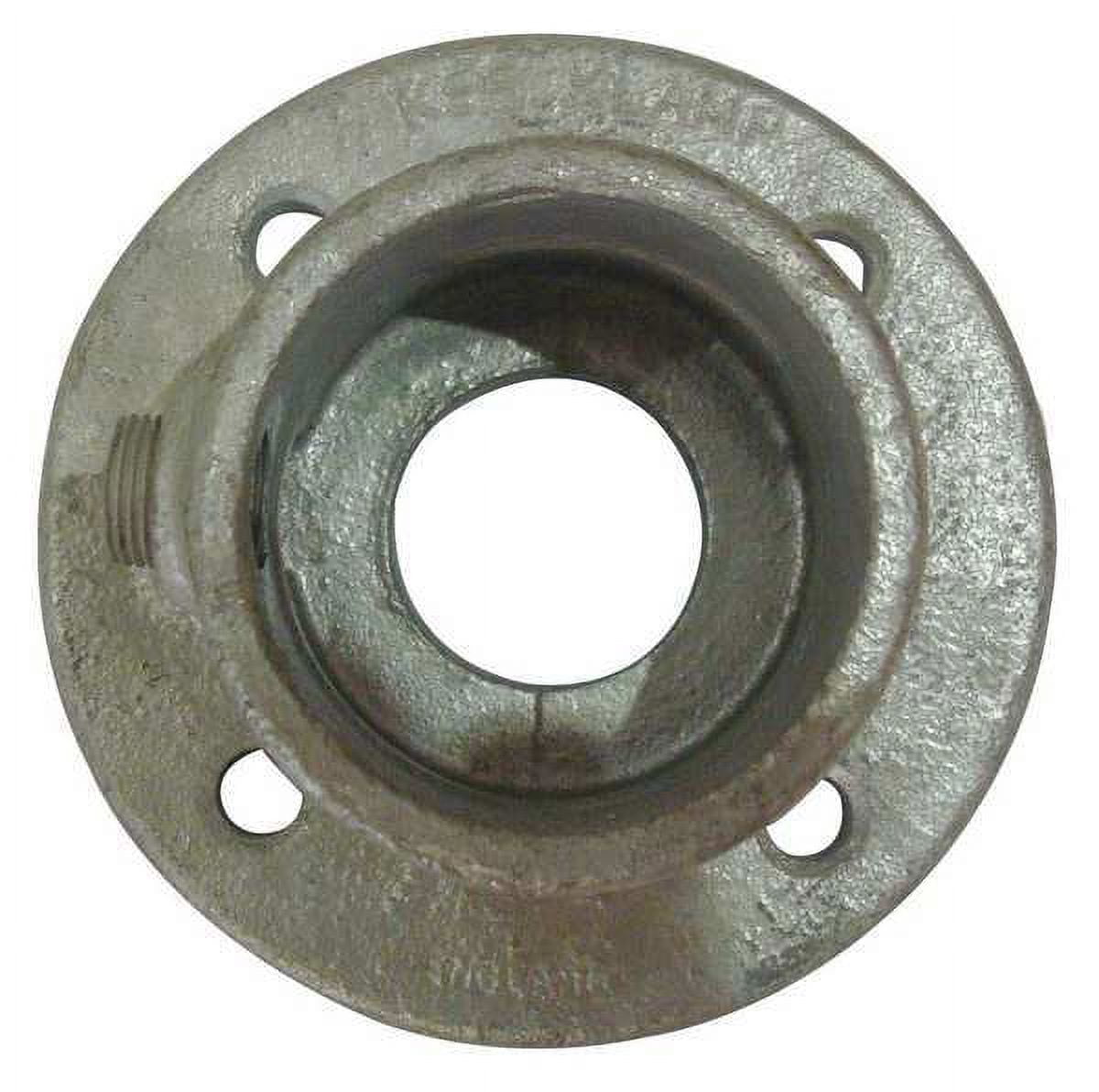 ZoroSelect Structural Pipe Fitting, Base Flange, Cast Iron, 2 in Pipe ...