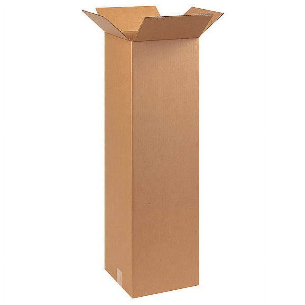 ZoroSelect Tall Corrugated Boxes, 10" x 10" x 30", Kraft, 25/Bundle ...