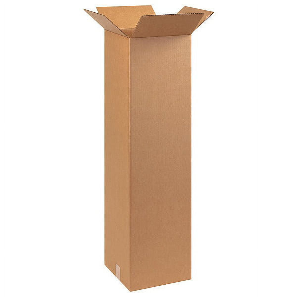 ZoroSelect Tall Corrugated Shipping Boxes, 10" x 10" x 38", Kraft ...