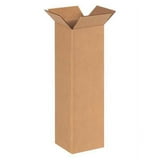 ZoroSelect Tall Corrugated Boxes, 6" x 6" x 20", Kraft, 25/Bundle ...