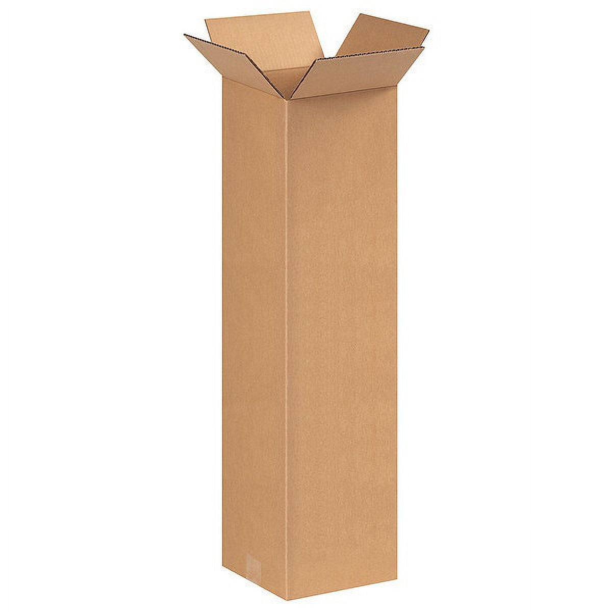 ZoroSelect Tall Corrugated Boxes, 8" x 8" x 30", Kraft, 25/Bundle ...