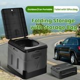 Zorpupoa Portable Toilet for Camping, Foldable Travel Potty with Trash ...