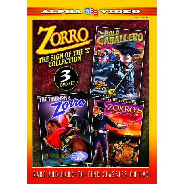 Zorro: The Sign of the Z Collection (DVD), Alpha Video, Drama - Walmart.com
