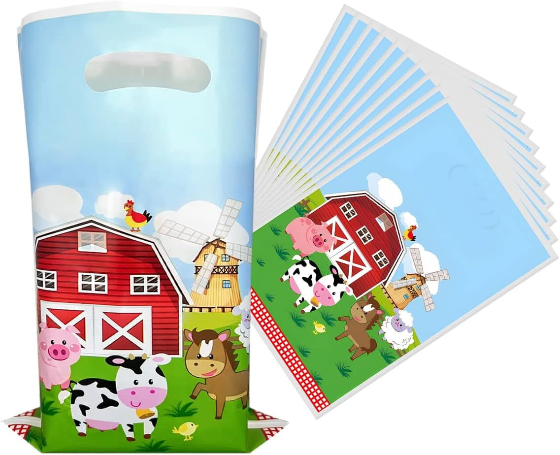 Zose 30pc Farm Animal Birthday Gift Bags, Farmhouse Themed Party ...
