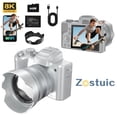 Zostuic 88MP 8K WiFi Digital Camera, 3" Touch Screen, 16X Zoom ...