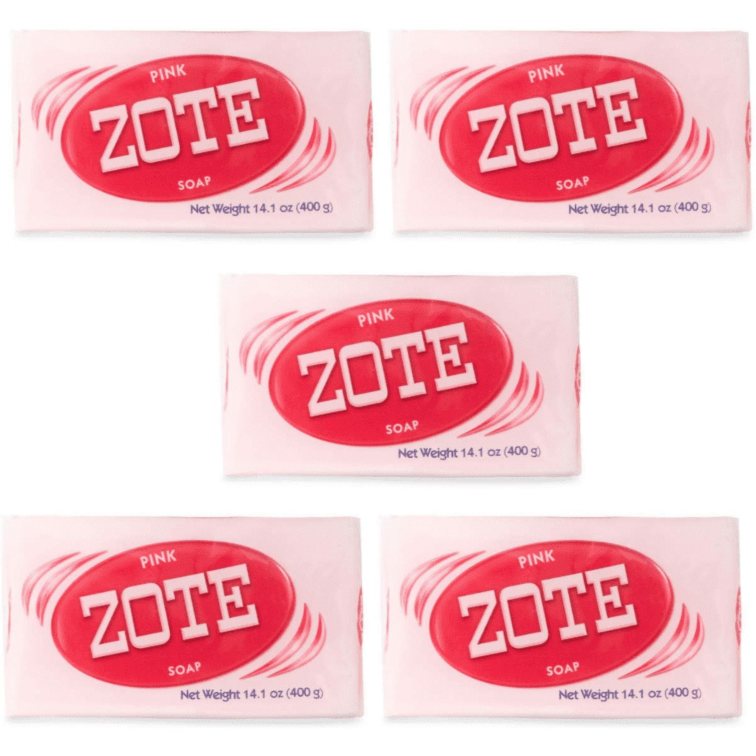 Zote Pink Laundry Soap Bar, 14.1oz - Pack of 5 - Walmart.com