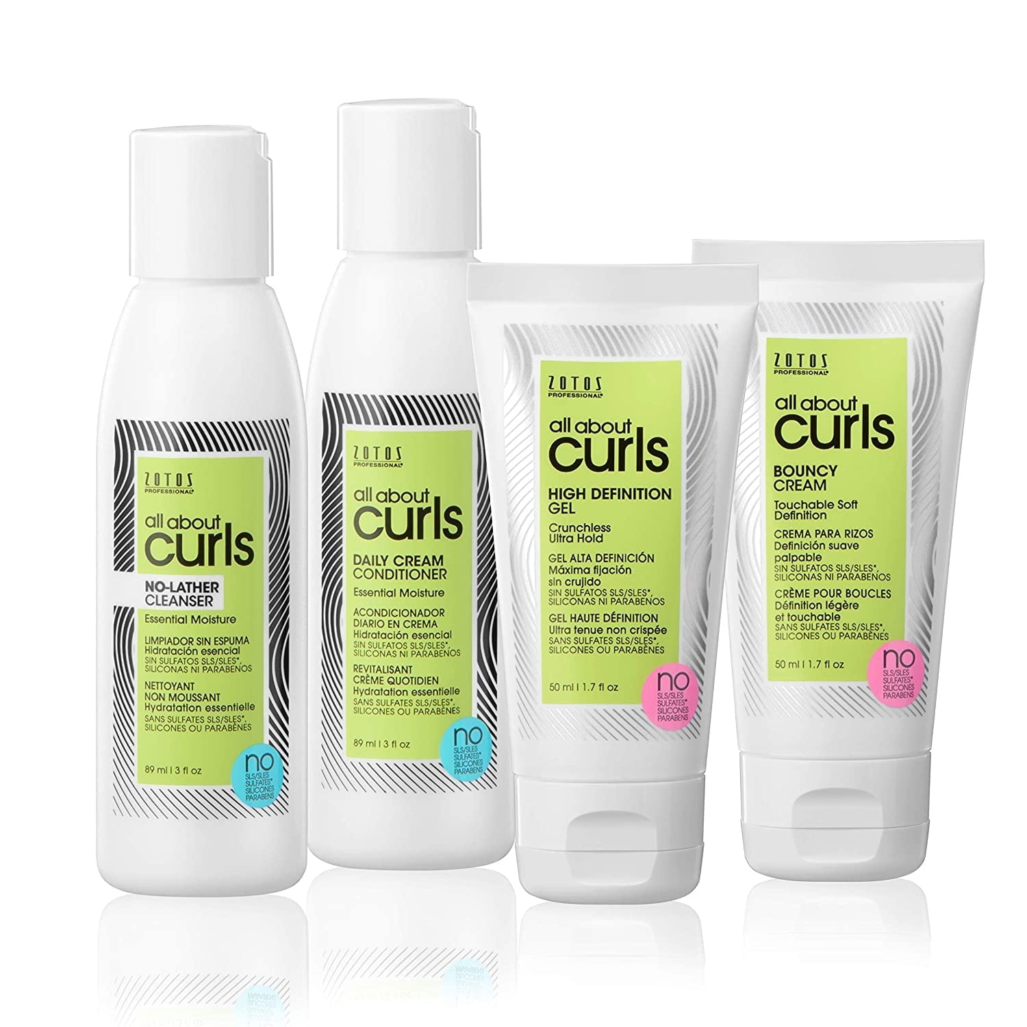 Zotos All About Curls Starter Kit, Nourished Defined De-Frizzed Curls ...