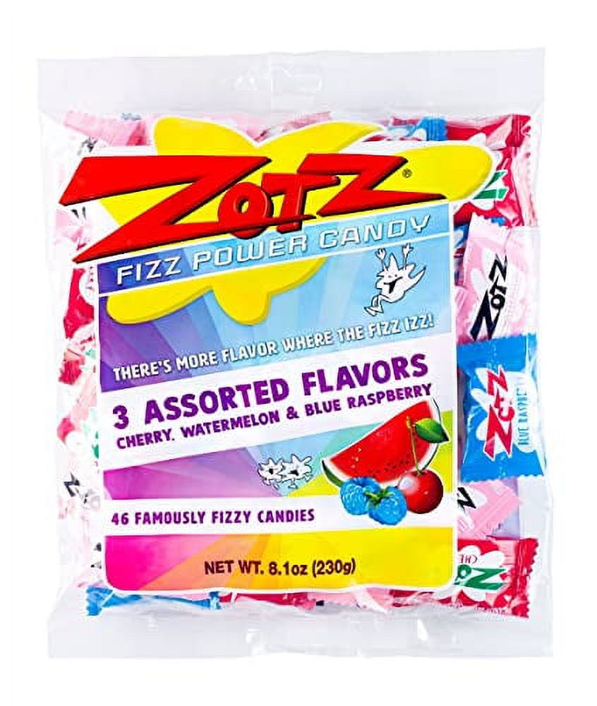 Zotz Fizz Power Candy Assorted - Fruit Flavored Hard Candy with a Fizzy ...