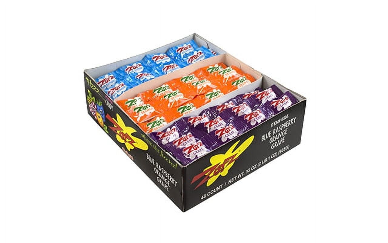Zotz Fizz Power Candy Strings Blue Raspberry, Orange & Grape - Walmart.com