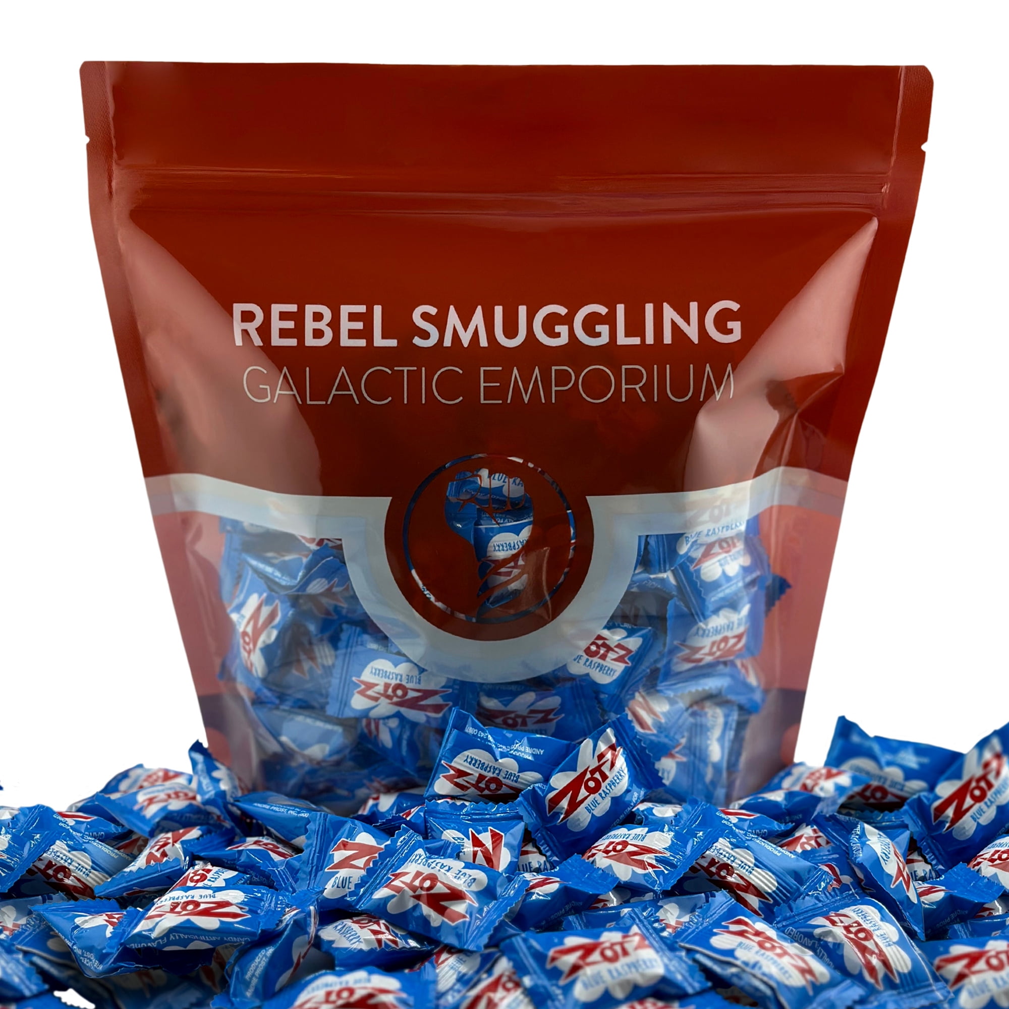 Zotz Fizzy Candy Blue Raspberry Bulk 2LB Bag of Zots Vintage Candy ...
